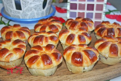 Булочки-маффины с творогом и ягодами(маком) : Выпечка сладкая