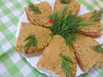 Шпротный паштет (намазка) : Закуски и бутерброды