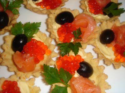 Сырные тарталетки : Закуски и бутерброды